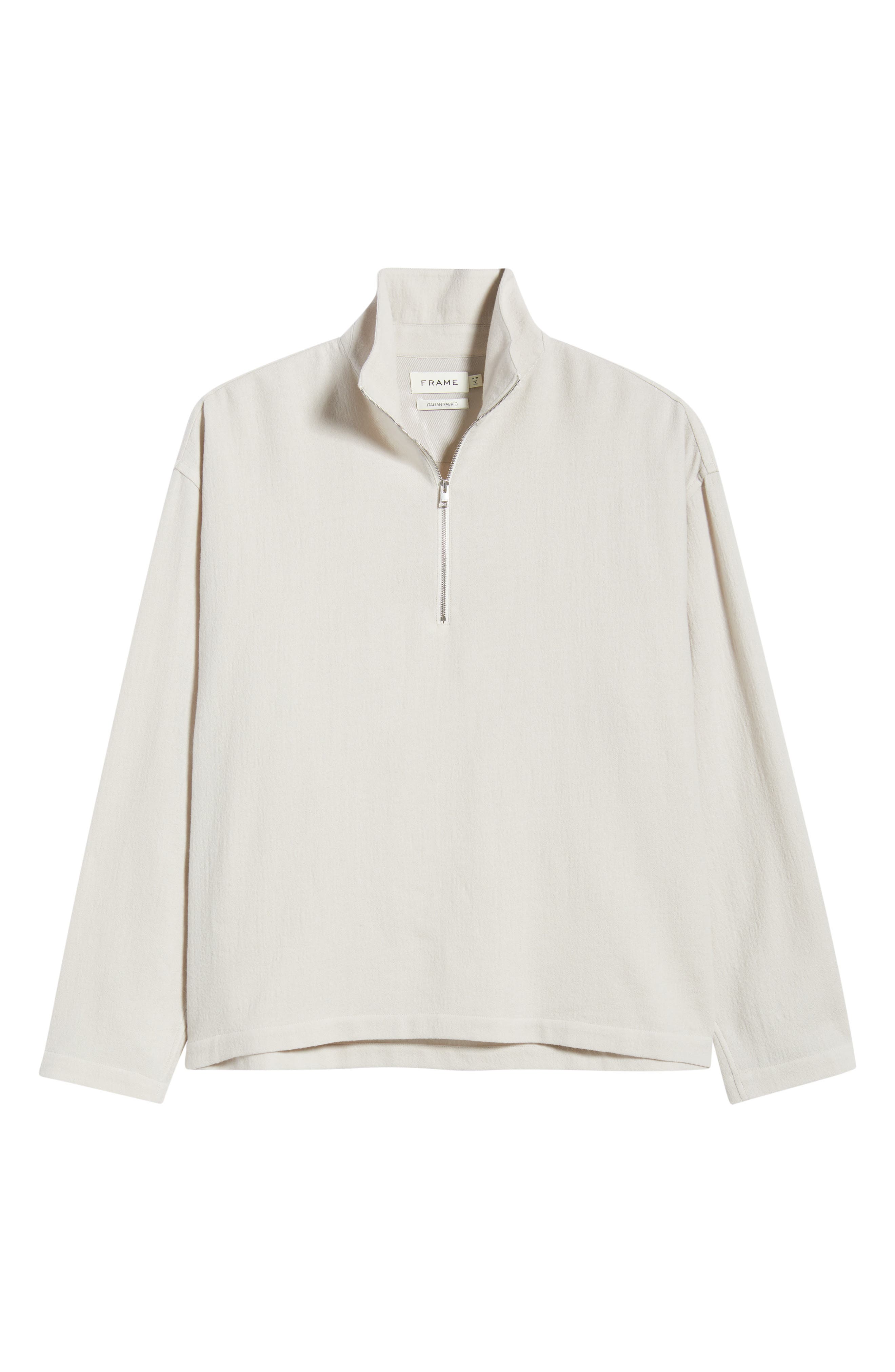 FRAME Half Zip Wool Overshirt | Nordstrom