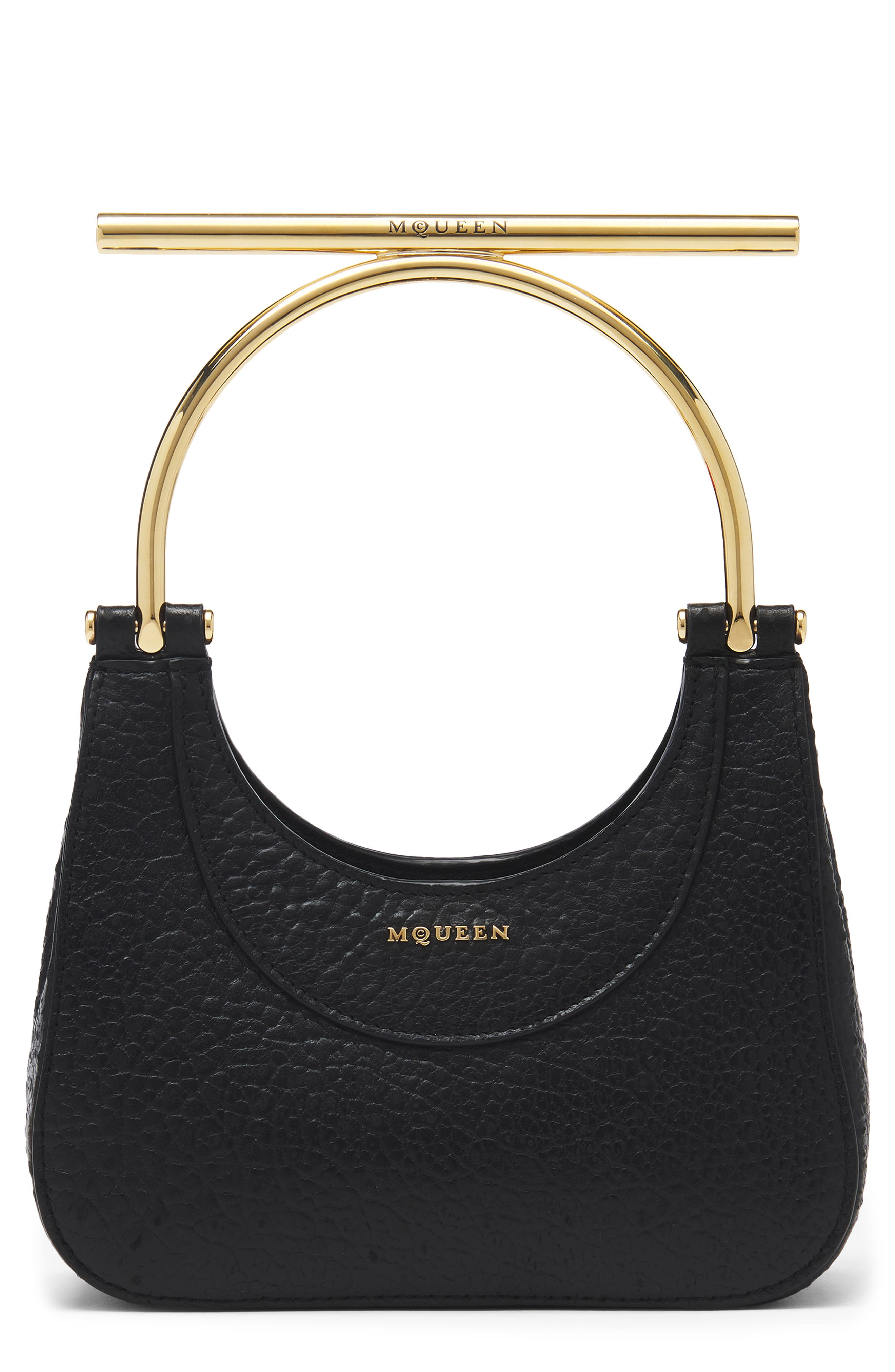 McQueen Mini T-Bar Crossbar Leather Handbag | Nordstromrack