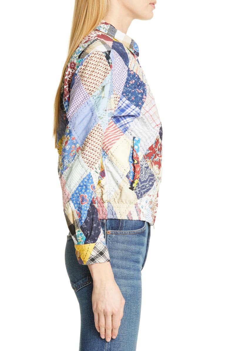 Polo Ralph Lauren Patchwork Cotton & Linen Jacket | Nordstrom