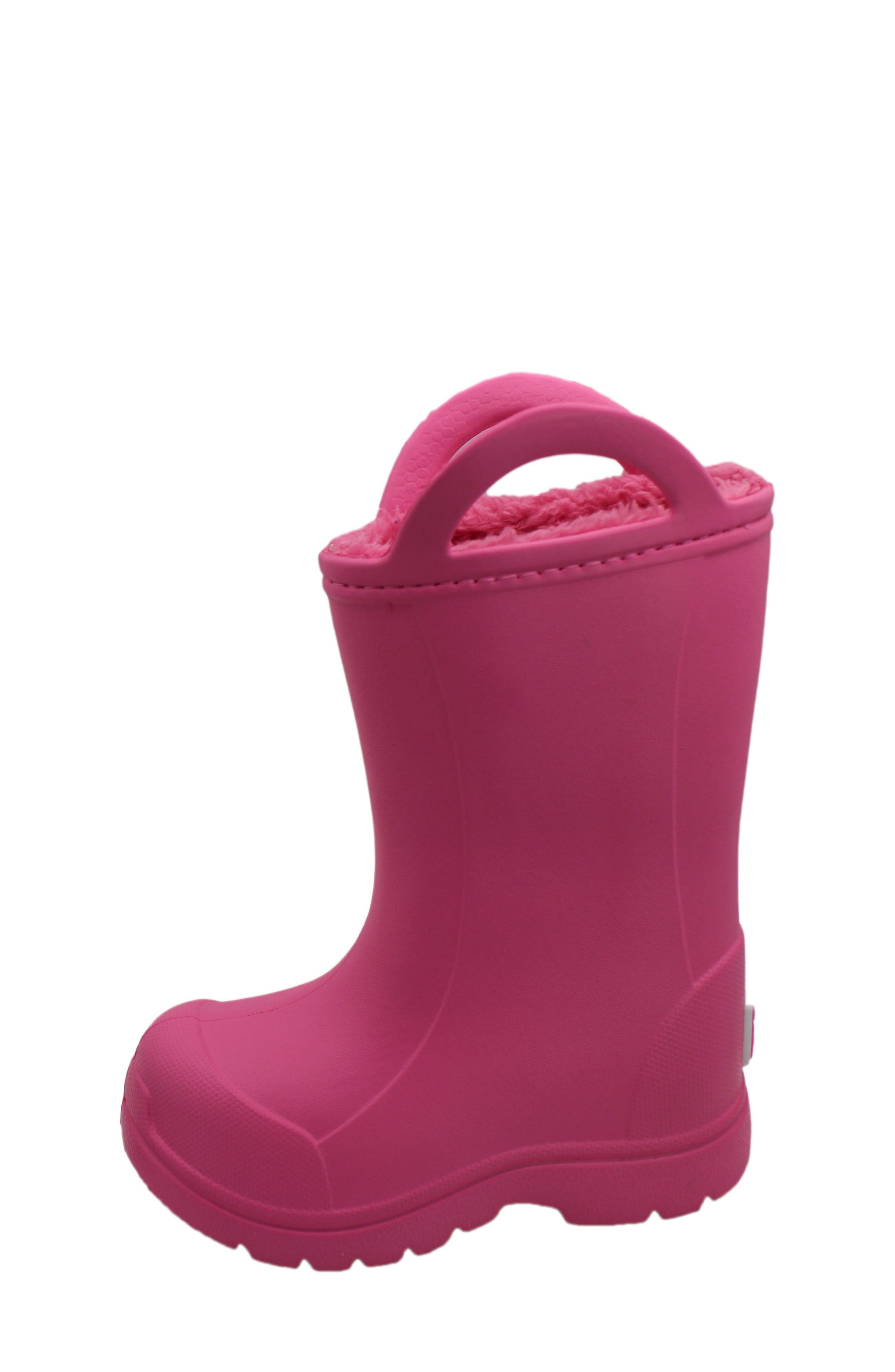 BEARPAW Kids' Tall Rain Boot with Faux Fur Lining | Nordstromrack