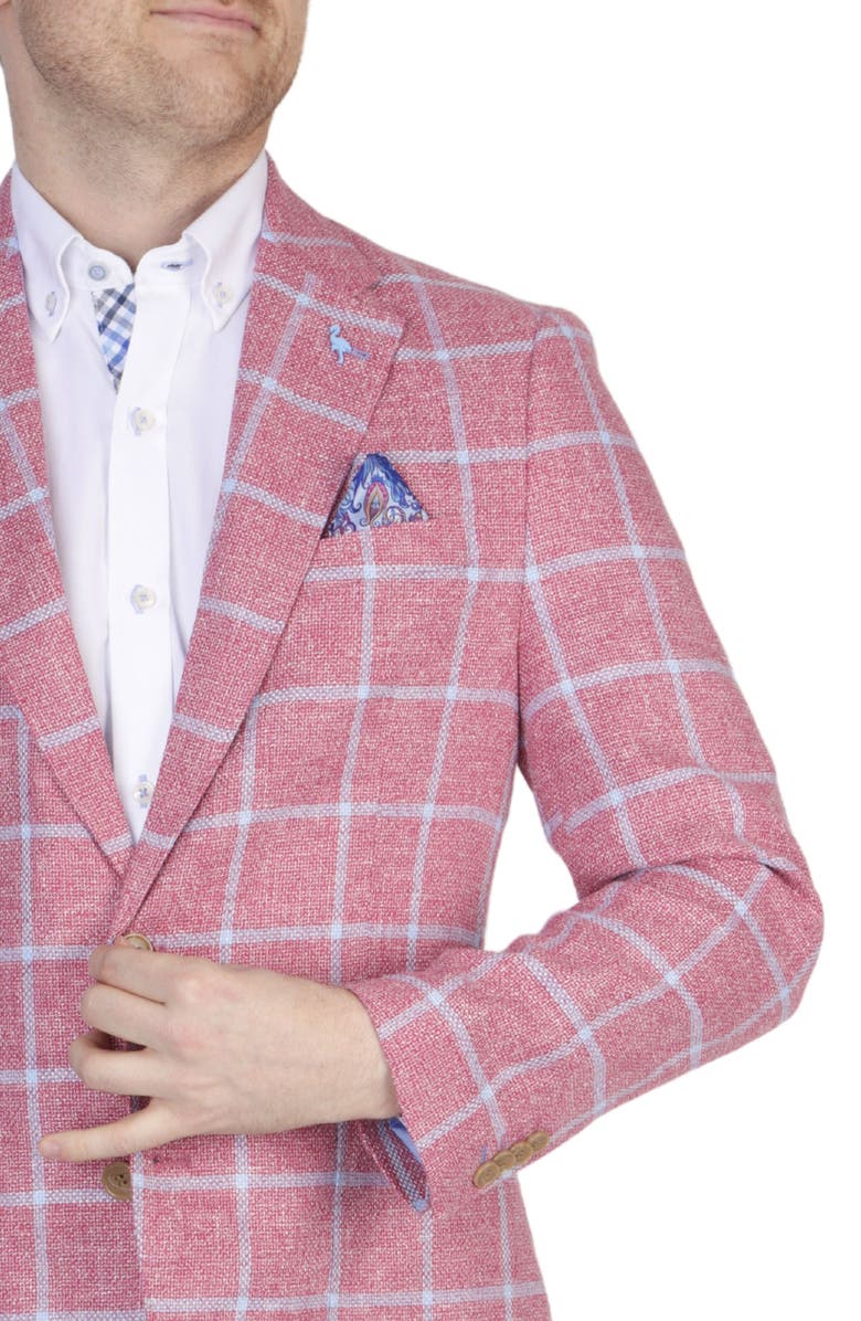 TailorByrd Nantucket Red Windowpane Texture Yarn Dyed Sport Coat ...