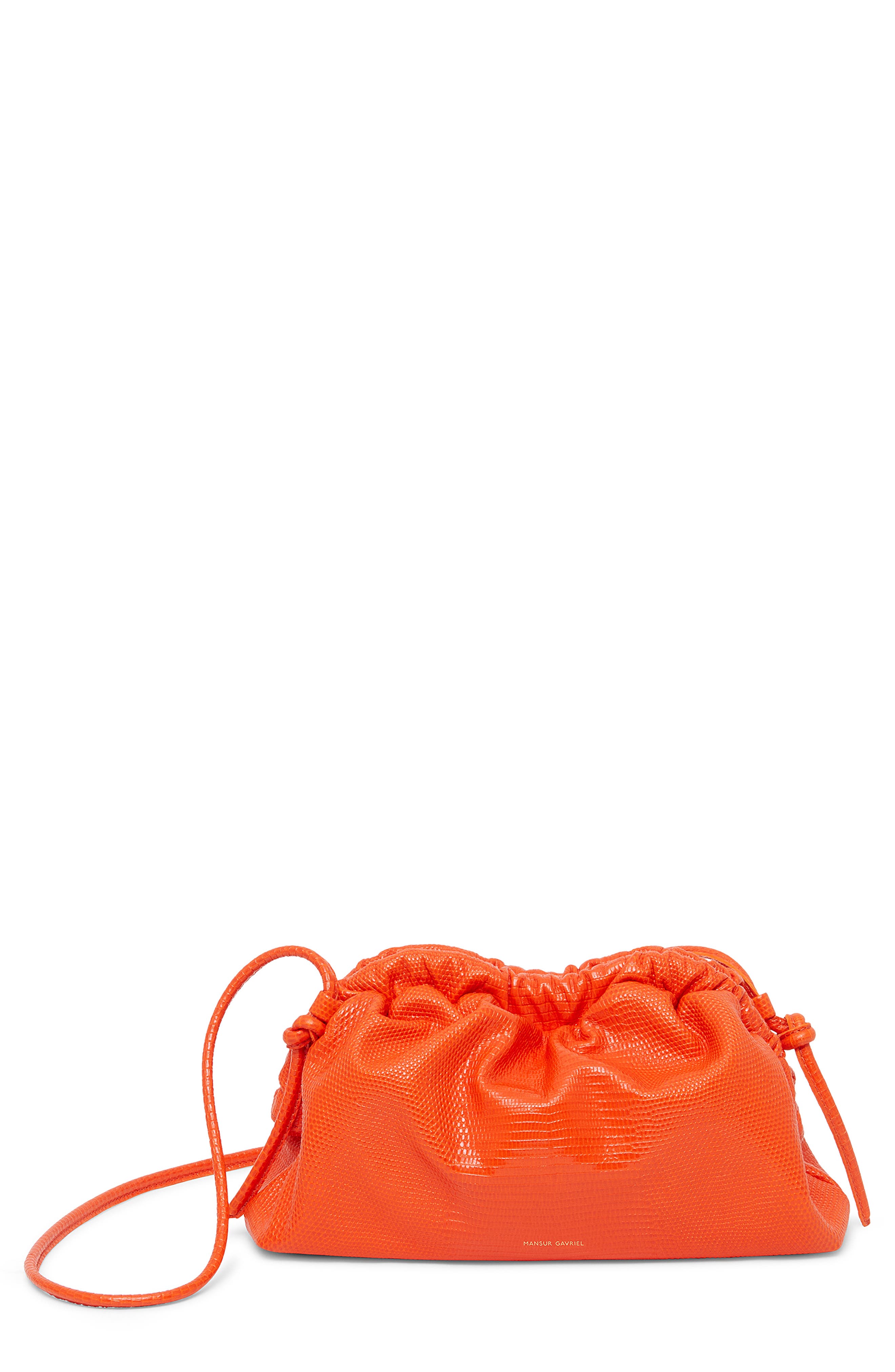 Mansur Gavriel Mini Cloud Lizard Embossed Leather Clutch | Nordstromrack