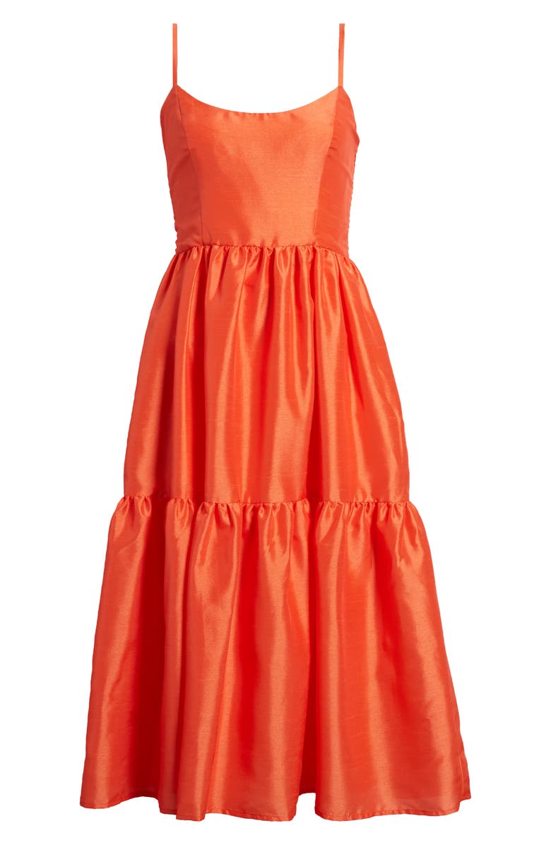 Hutch Tommy Sleeveless Tiered Organza Midi Dress | Nordstromrack
