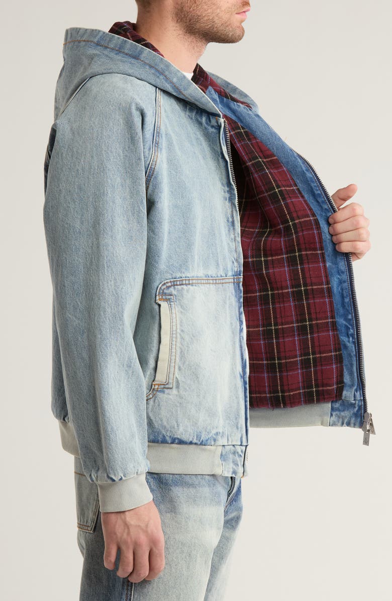 DIET STARTS MONDAY Twin Needed Hooded Denim Jacket | Nordstromrack