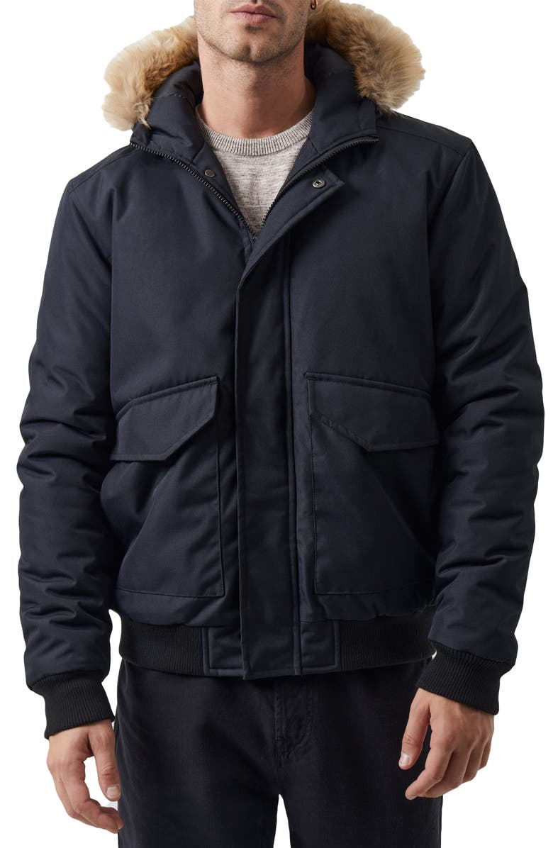 French Connection Water Resistant Parka with Faux Fur Trim | Nordstrom
