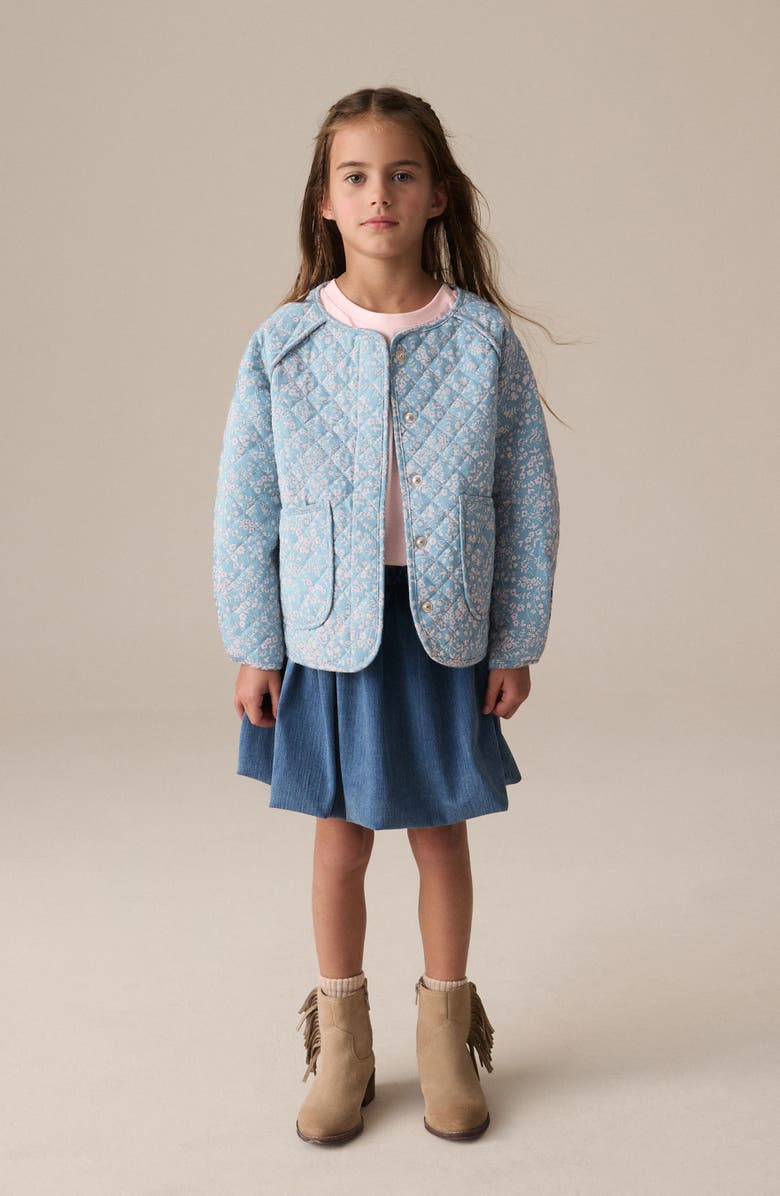NEXT Kids' Floral Cotton Snap-Up Jacket | Nordstromrack