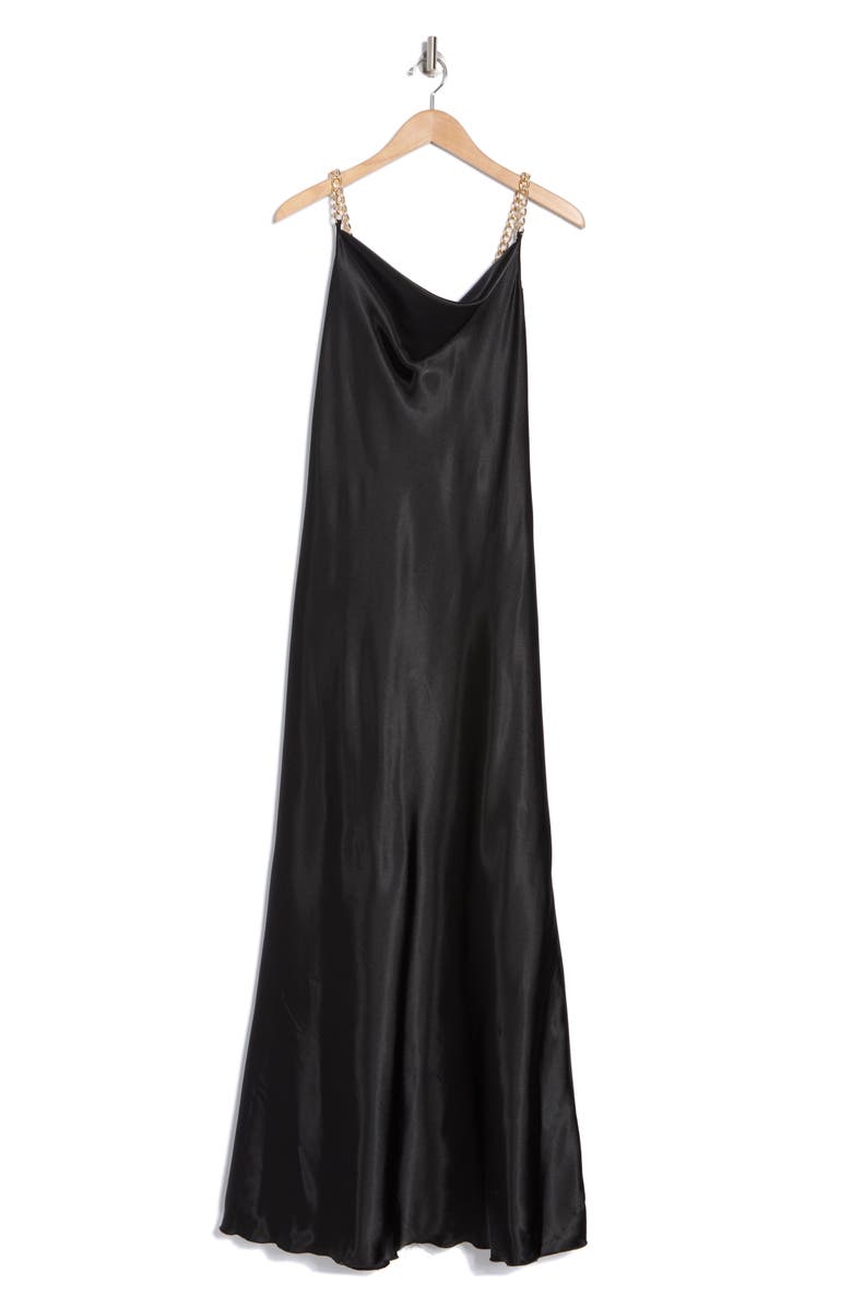 bebe X Ciara Chain Strap Satin Dress | Nordstromrack