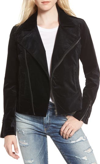 AG Quincy Velvet Biker Jacket | Nordstromrack