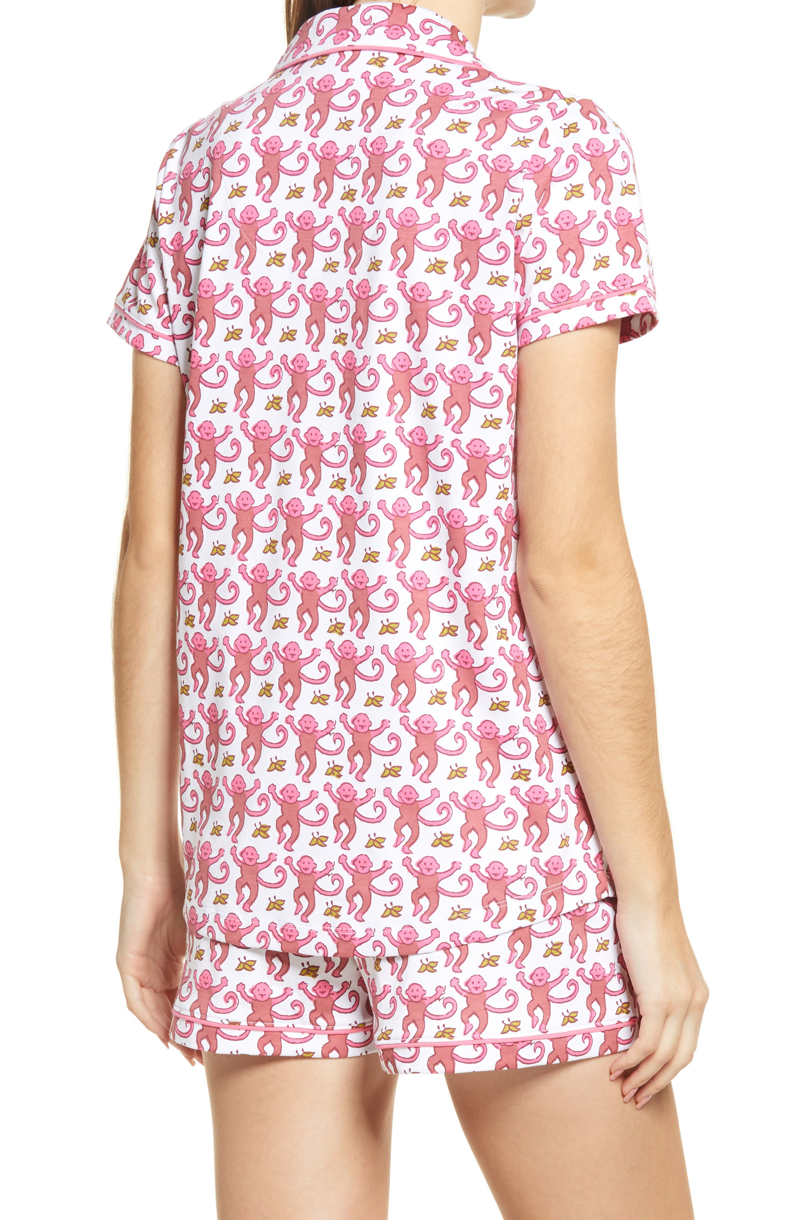 Roller Rabbit Monkey Polo Short Pajamas | Nordstrom