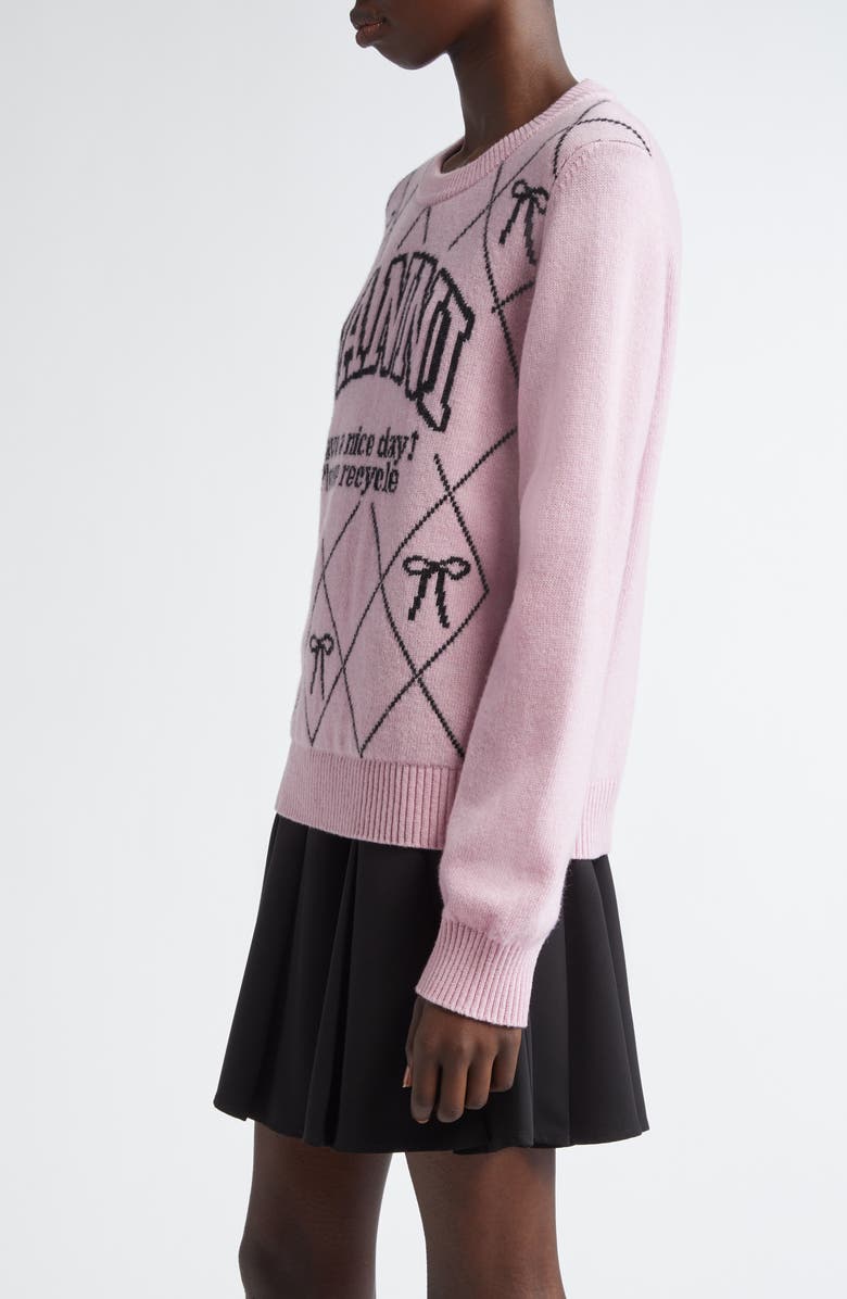 Ganni Logo Print Crewneck Sweater | Nordstromrack