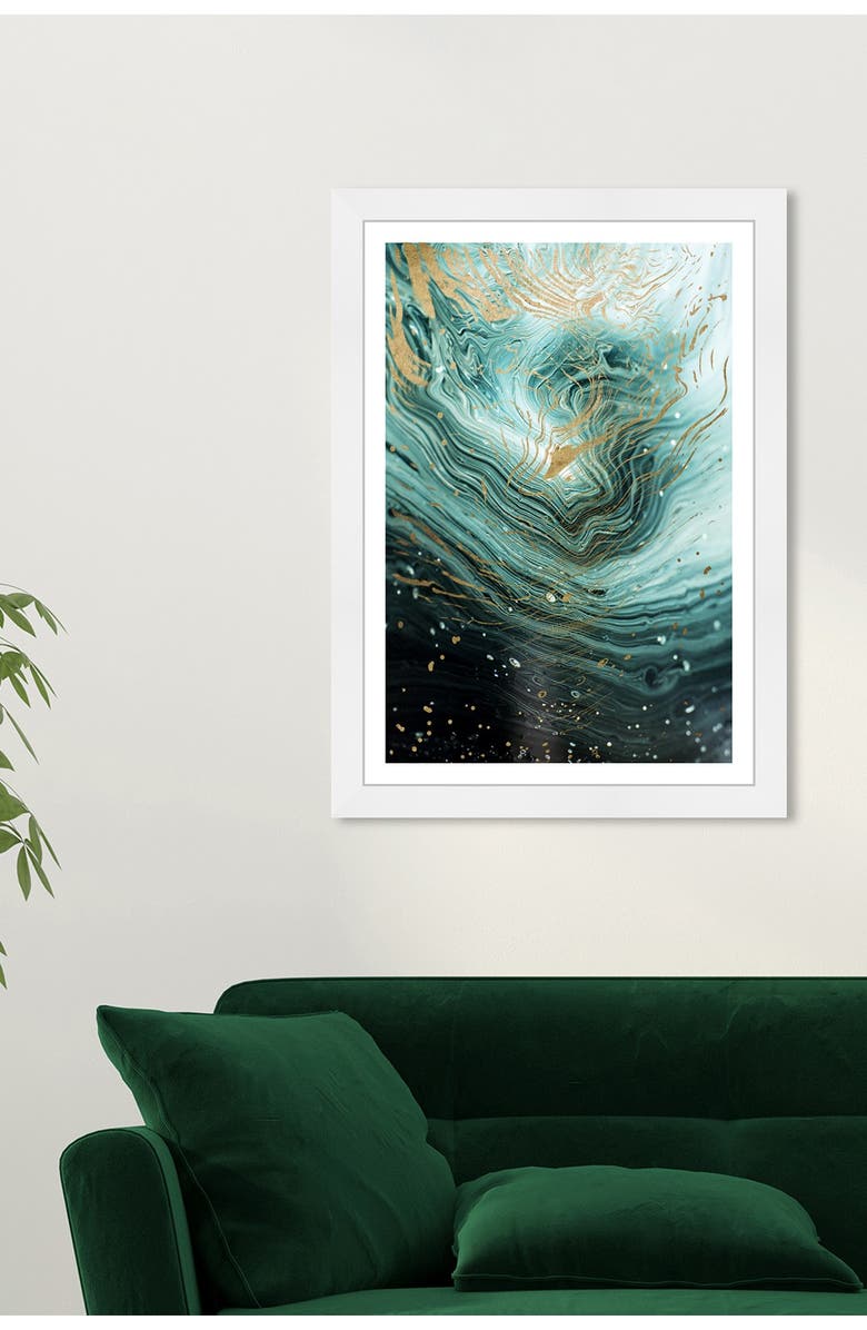 Wynwood Studio Agate En Mint Green Abstract Wall Art | Nordstromrack