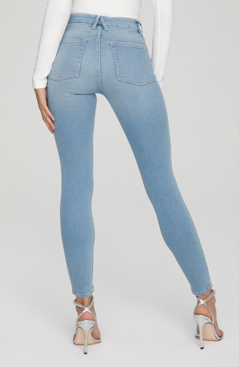 Good American Good Legs Button Fly Ankle Skinny Jeans | Nordstromrack