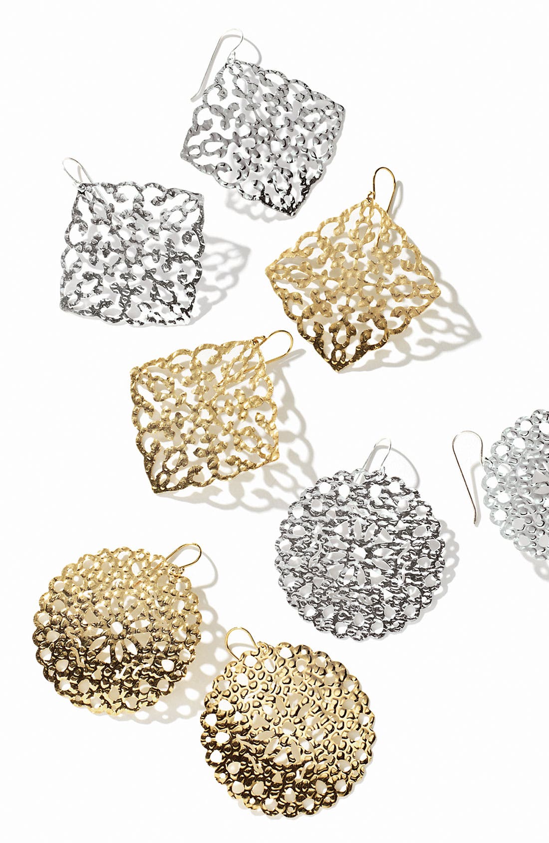 Argento Vivo Sterling Silver Argento Vivo 'Artisanal Lace' Square Drop Earrings | Nordstrom