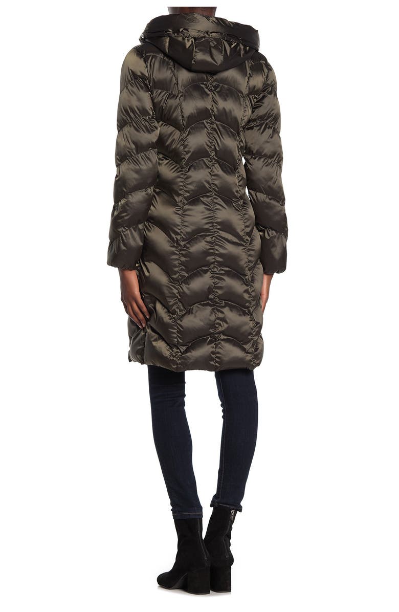 Kensie Faux Fur Lined Hoodie Quilted Coat | Nordstromrack