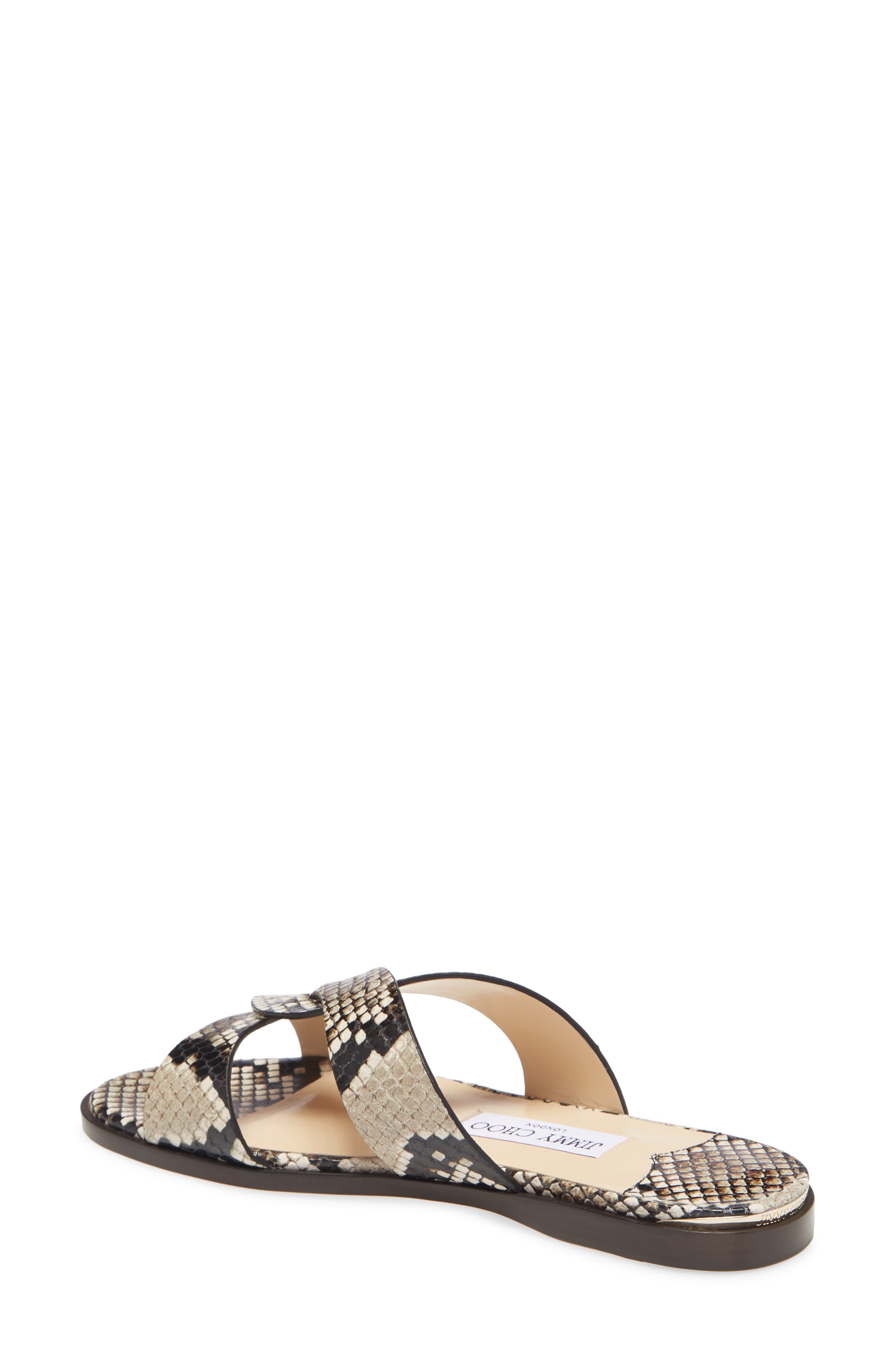 Jimmy Choo Atia Snake Printed Slide Sandal (Women) | Nordstromrack