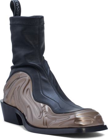 Versace Molded Foam Square Toe Boot (Men) | Nordstrom