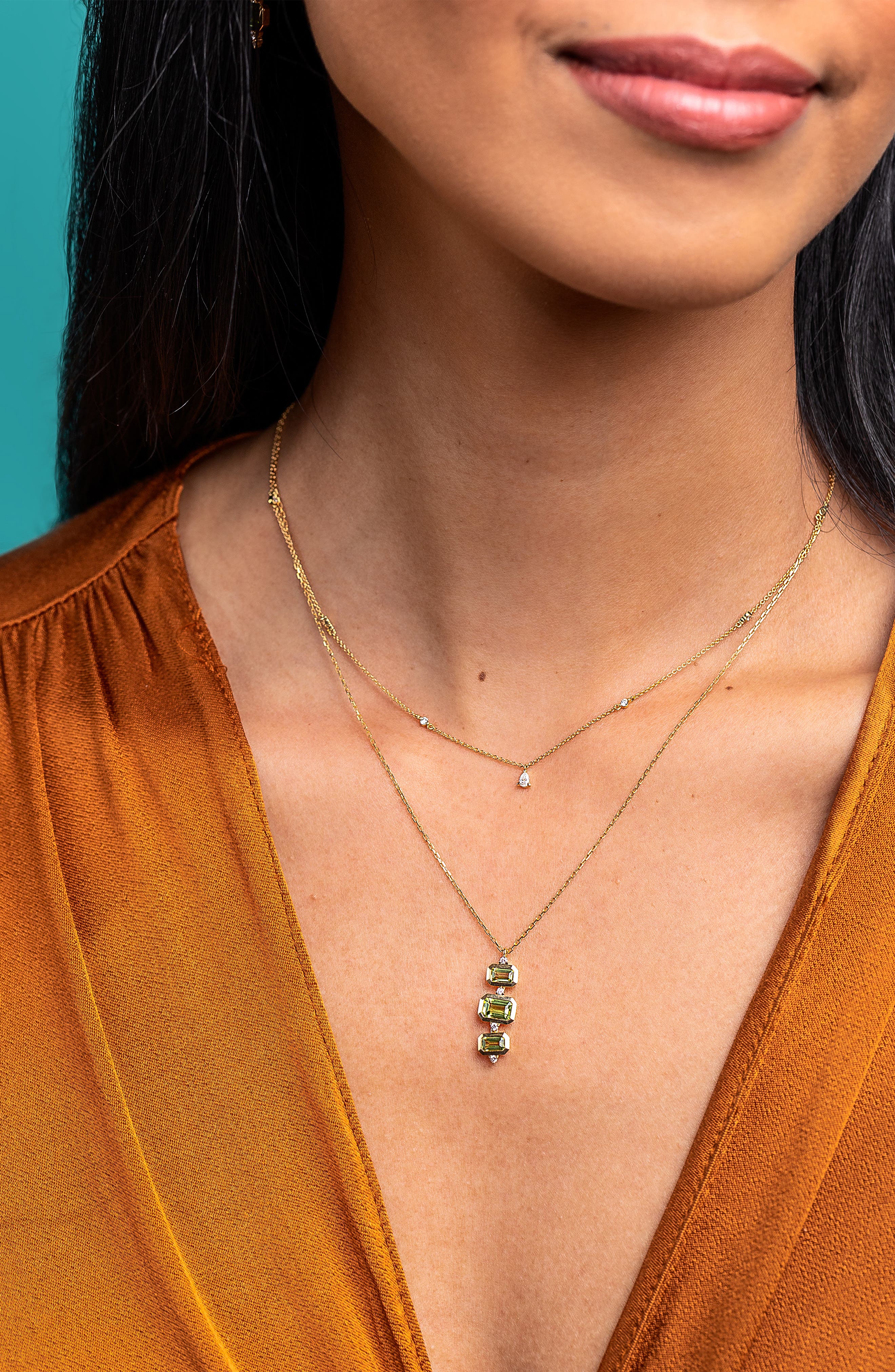 Bony Levy Maya Diamond Station Pendant Necklace | Nordstromrack