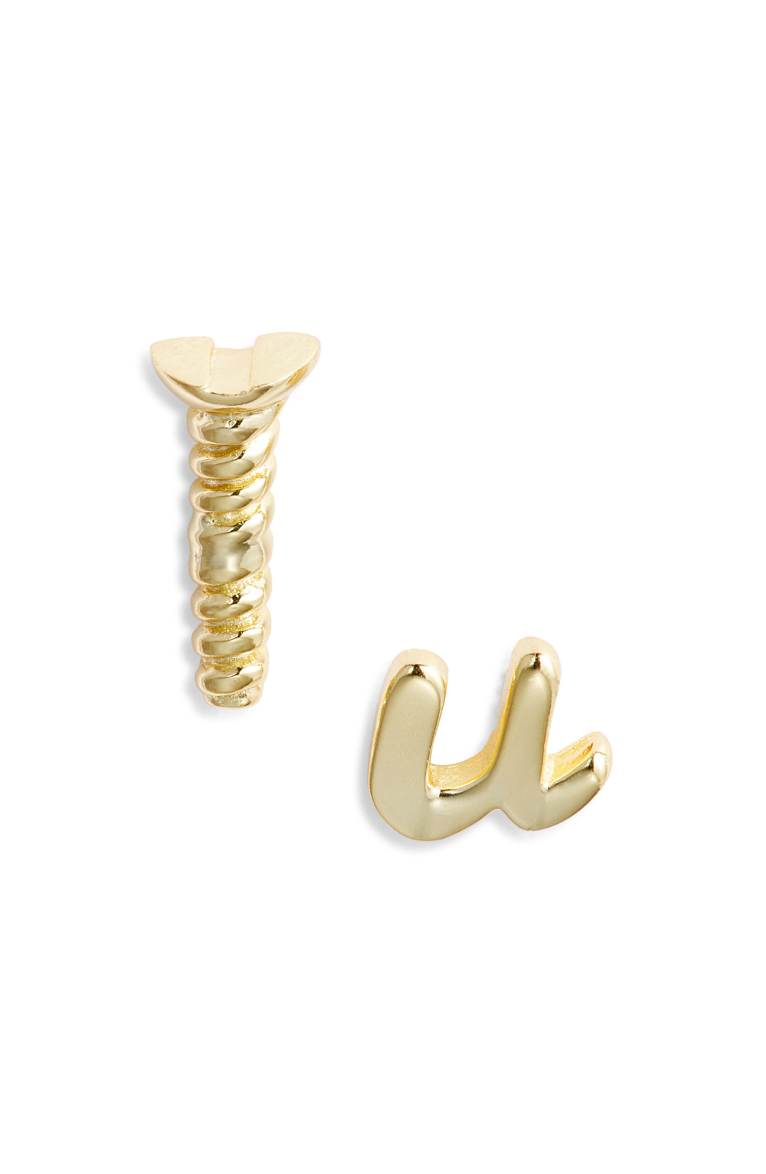 Argento Vivo Sterling Silver Screw U Stud Earrings | Nordstrom
