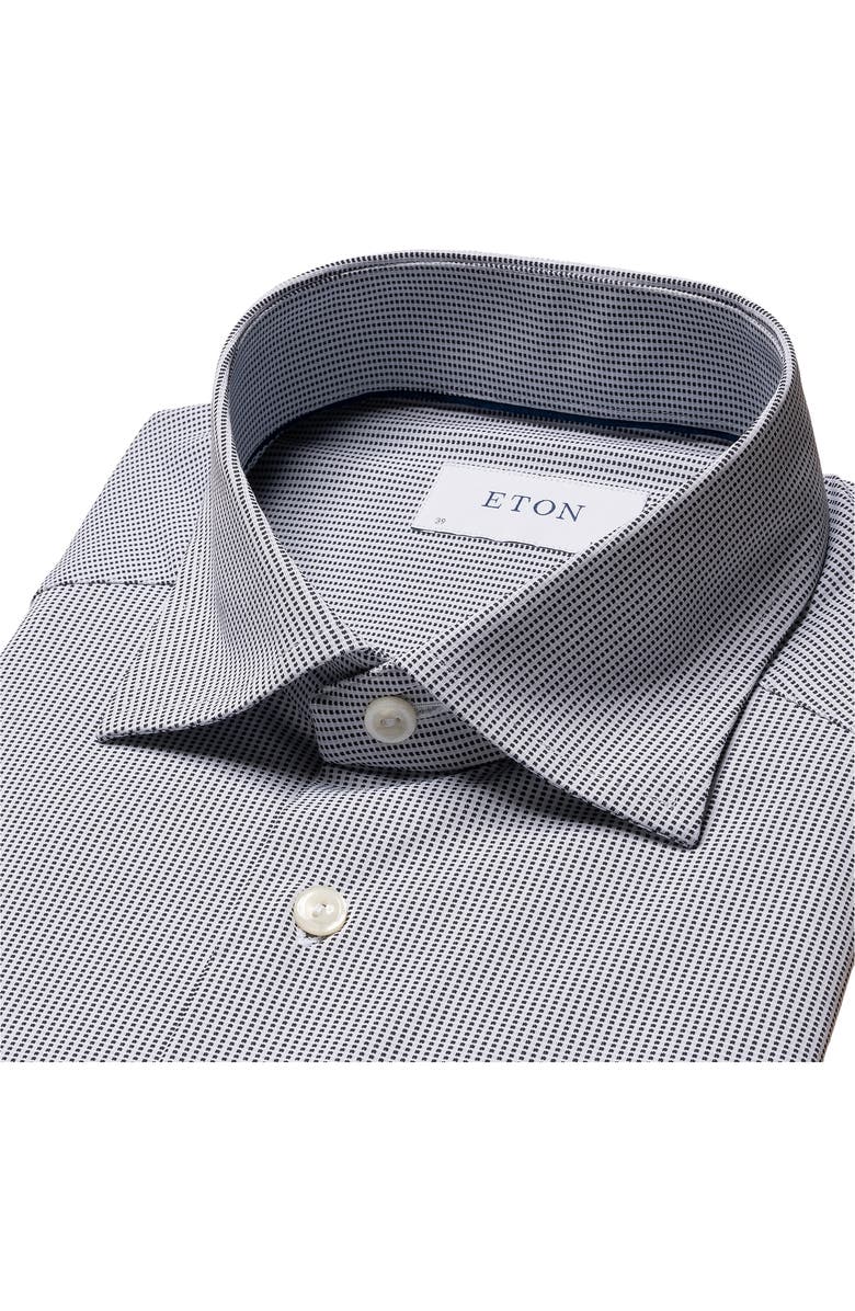 Eton Slim Fit Microprint Stretch Dress Shirt | Nordstromrack
