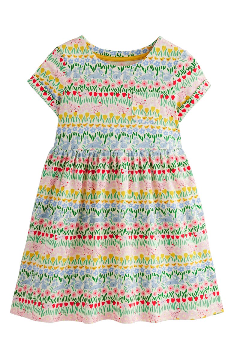 Mini Boden Kids' Spring Print Cotton Dress | Nordstromrack