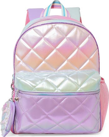 OMG Accessories Kids' Colorblock Quilted Backpack | Nordstrom
