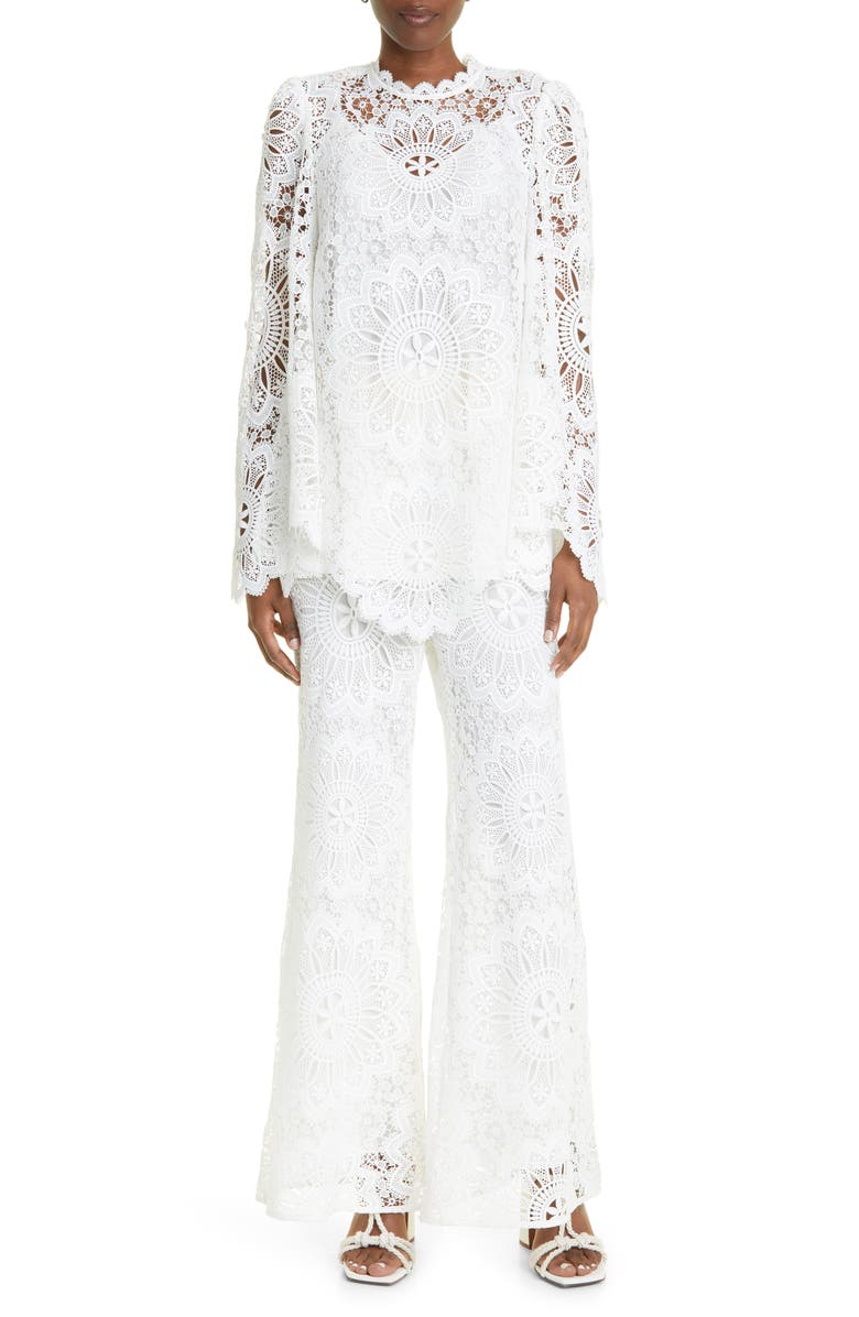 Zimmermann Chintz Doily Long Sleeve Lace Top | Nordstromrack