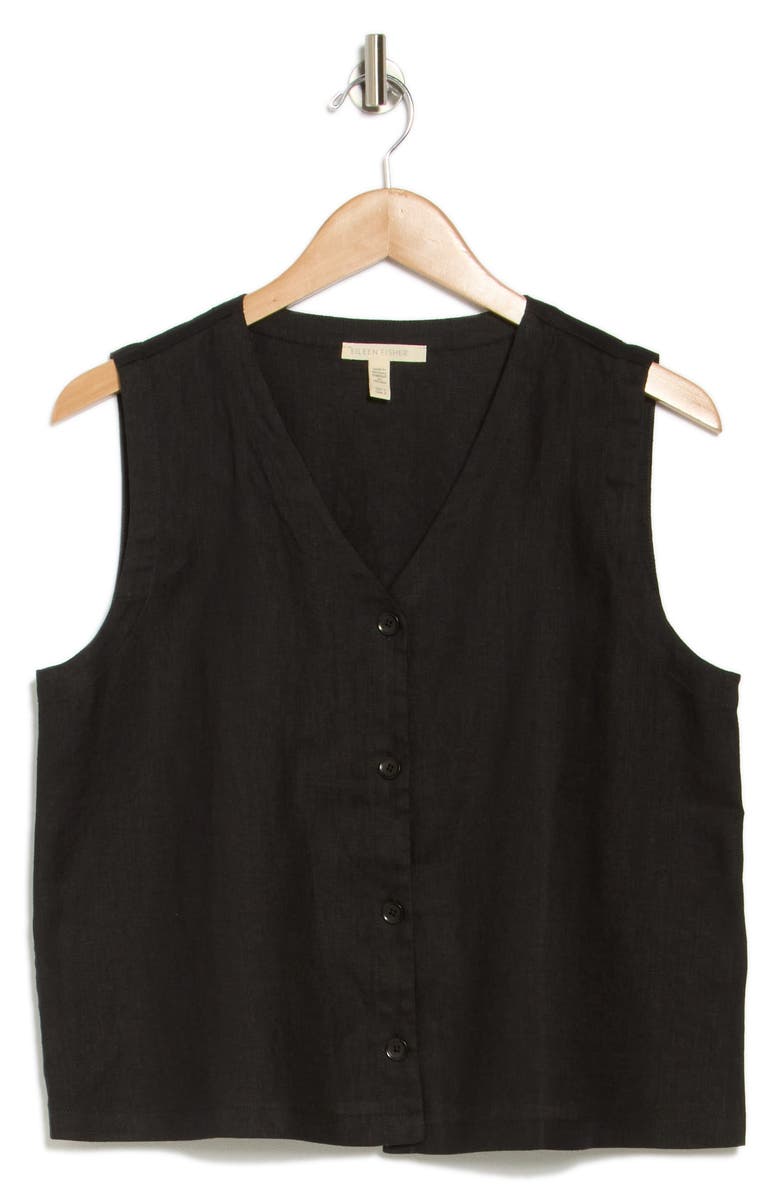 Eileen Fisher Organic Linen Tie Back Vest | Nordstromrack