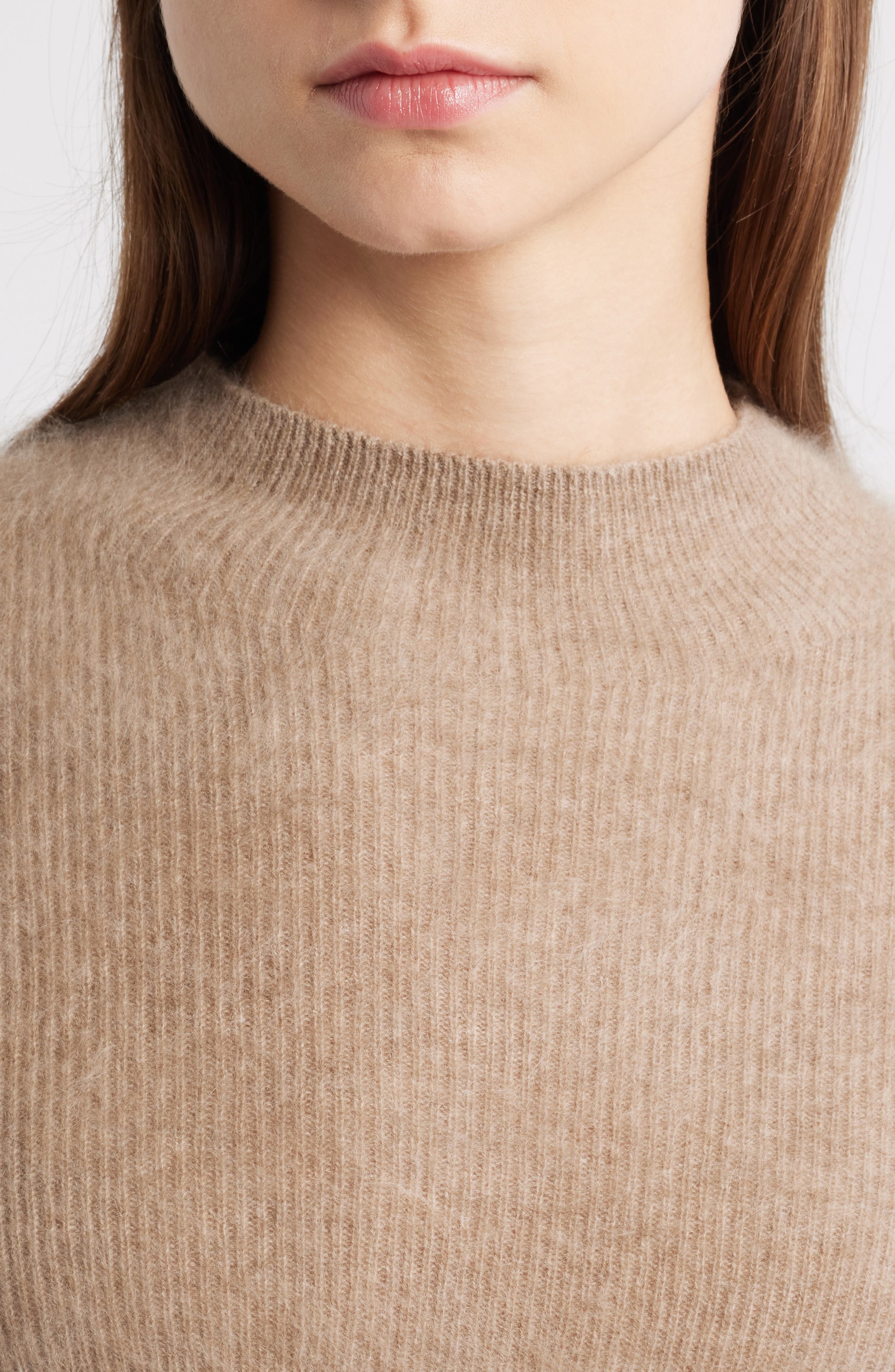 Elie Tahari The Miley Rib Brushed Cashmere Sweater | Nordstrom