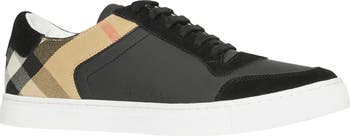 Burberry New Reeth Check Trim Low Top Sneaker (Men) | Nordstrom