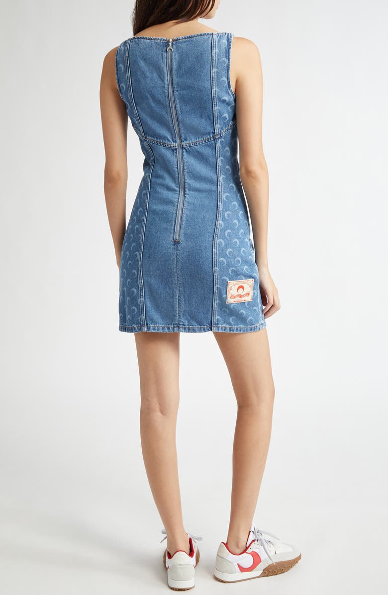 Marine Serre Crescent Moon Denim Sheath Minidress | Nordstromrack