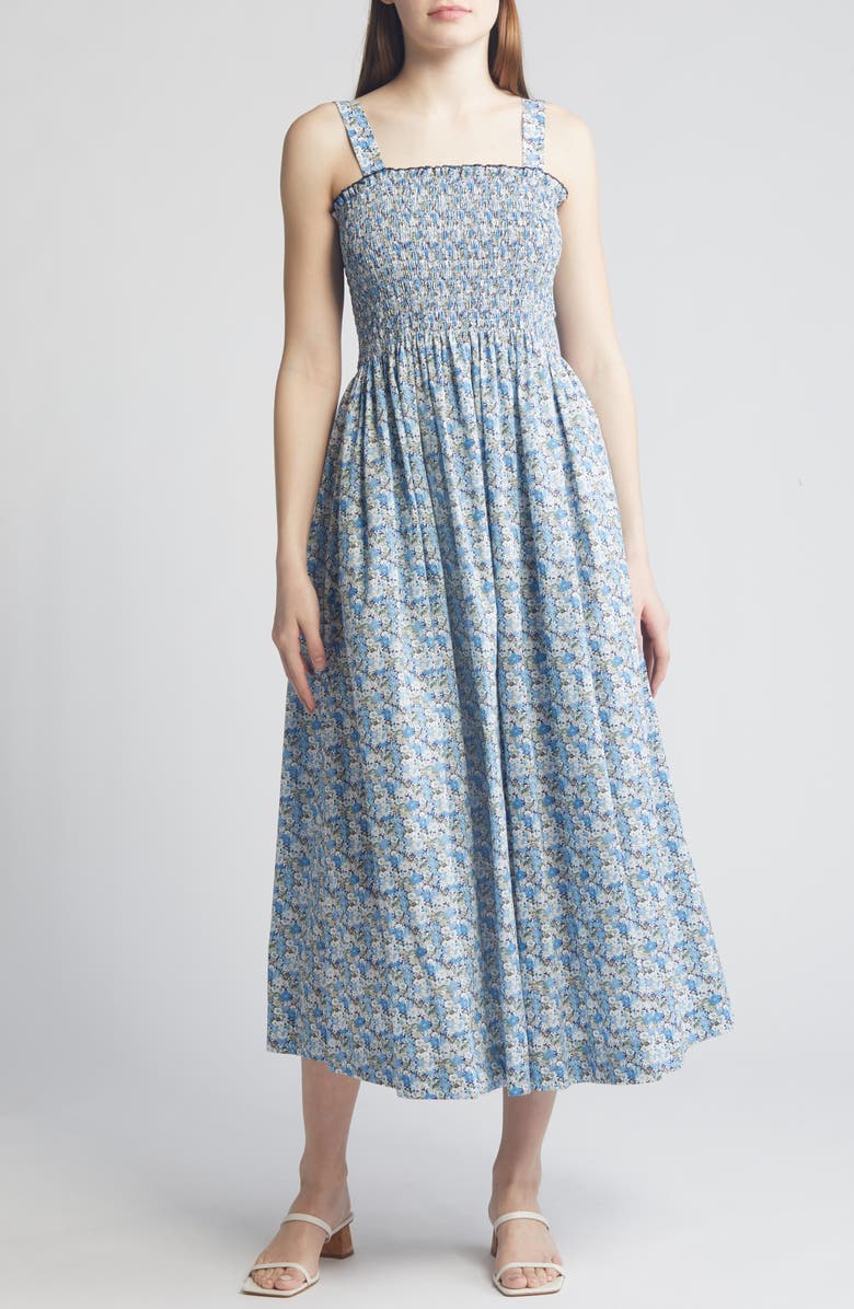 Liberty London Voyage Floral Smocked Maxi Sundress | Nordstrom