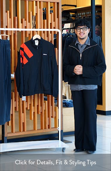 adidas Arch Oversize Nylon Track Jacket | Nordstrom
