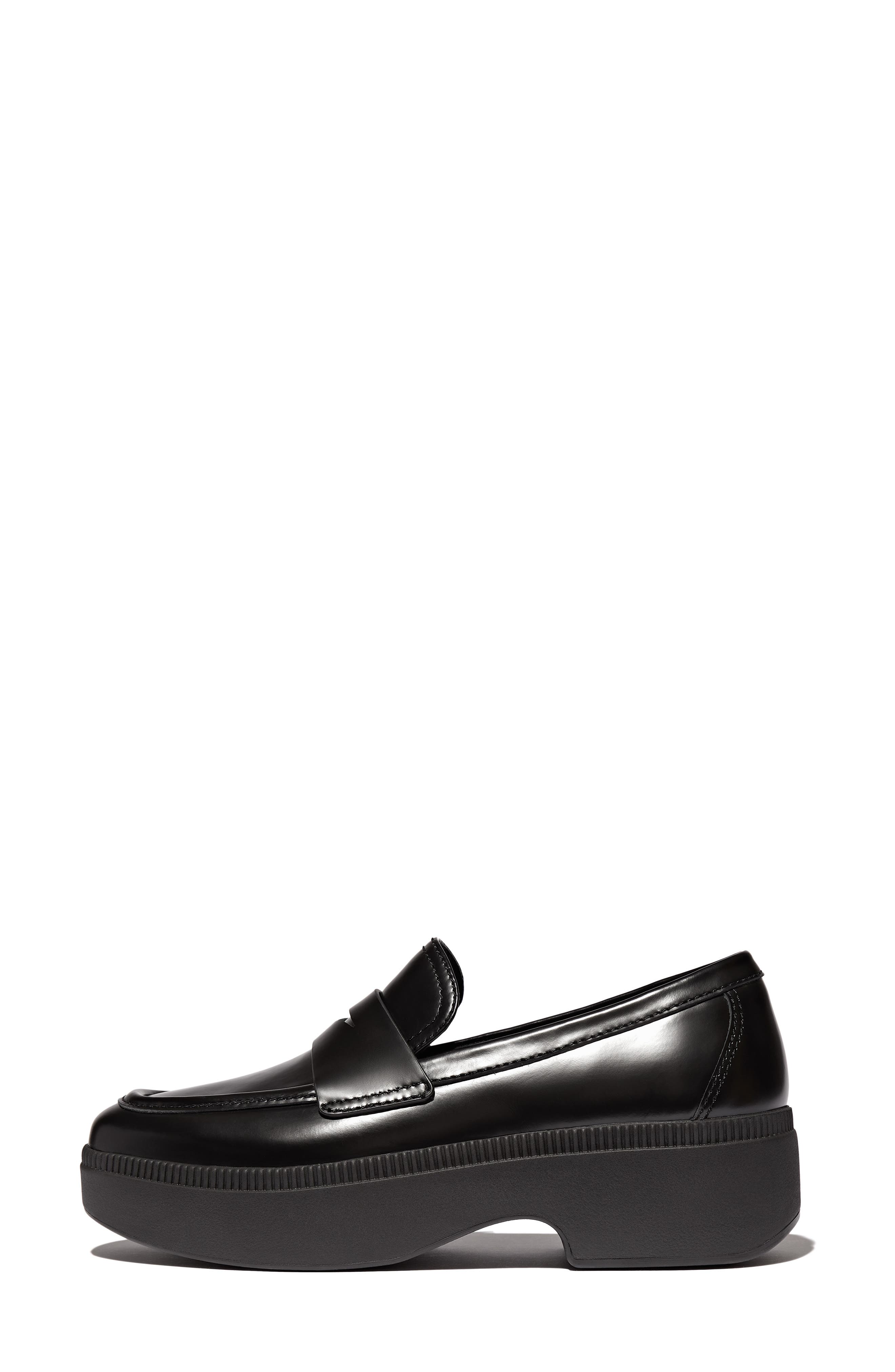 FitFlop F-Luma Platform Wedge Penny Loafer (Women) | Nordstrom