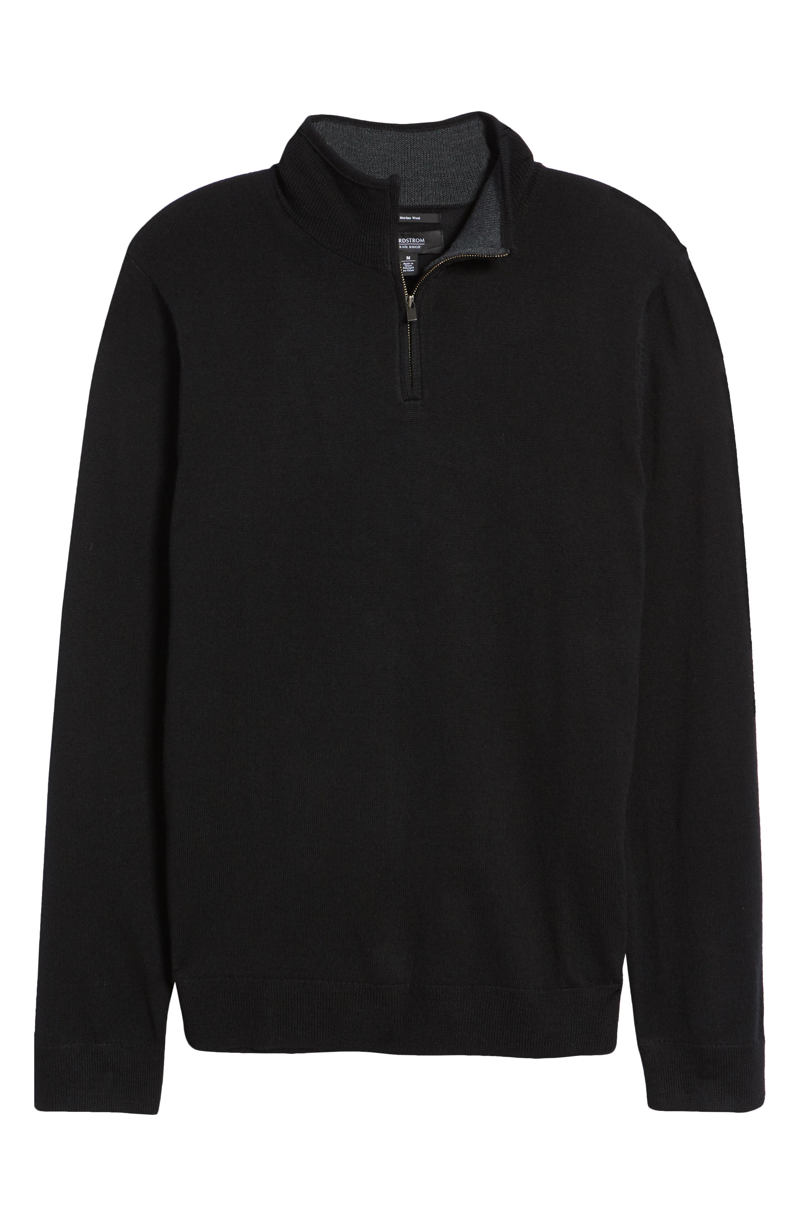 Nordstrom Washable Merino Quarter Zip Sweater | Nordstrom
