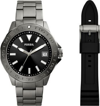 Fossil Bannon Convertible Three-Hand Quartz Watch, 45mm | Nordstromrack