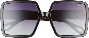 QUAY Almost Ready 56mm Polarized Square Sunglasses | Nordstromrack