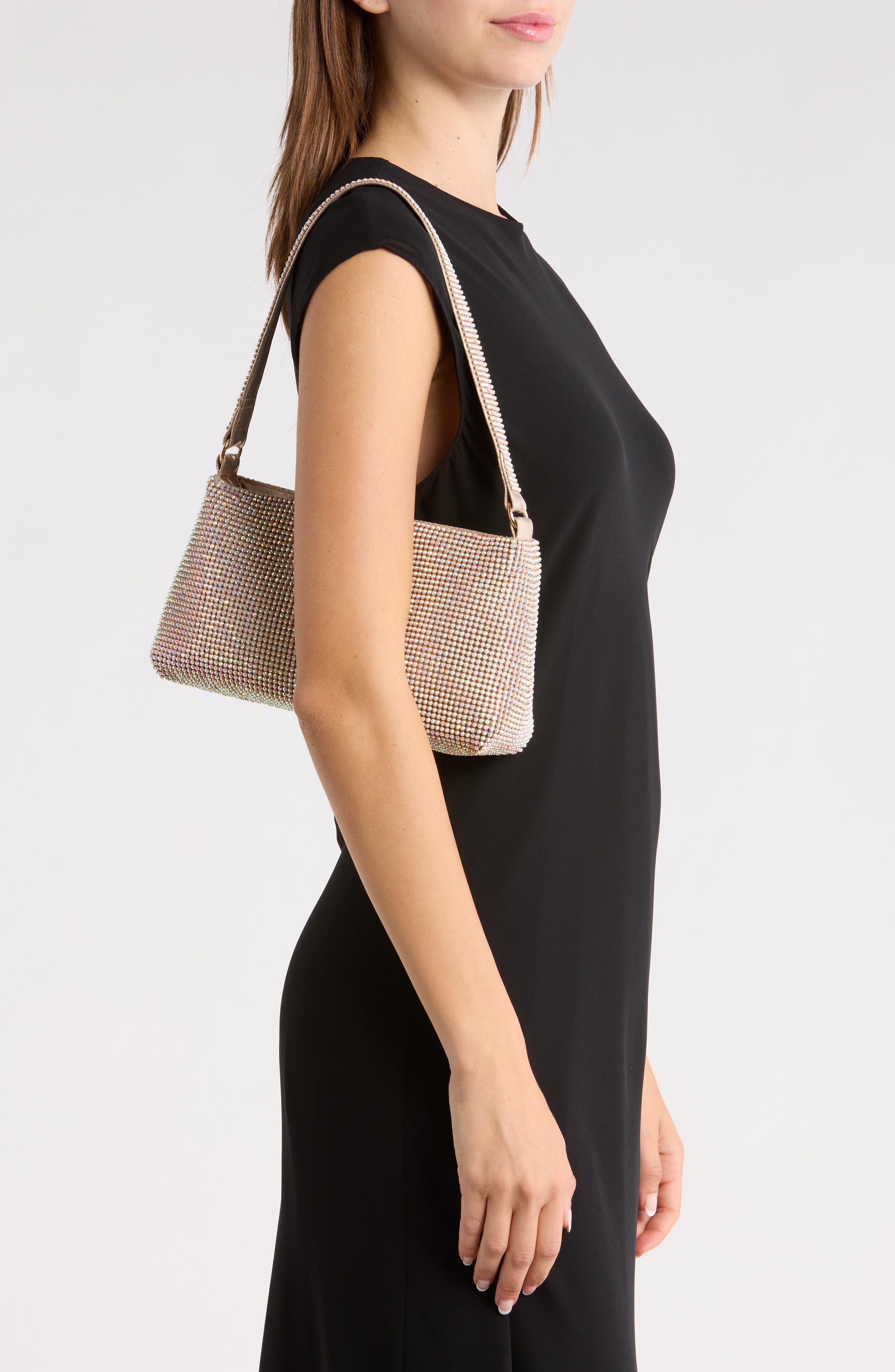 Jessica McClintock Jolene Rhinestone Embellished Shoulder Bag ...