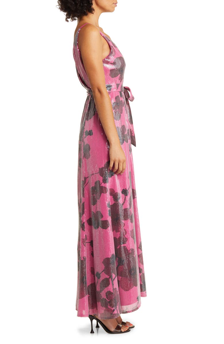 Hutch Glow Sequin Tie Waist Gown | Nordstromrack