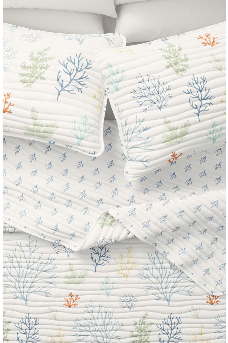 Colorful Coastal Coral Quilt Set | Nordstromrack