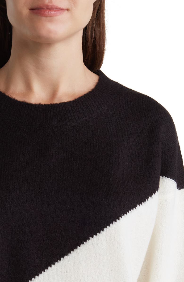 Blu Pepper Colorblock Balloon Sleeve Sweater | Nordstromrack