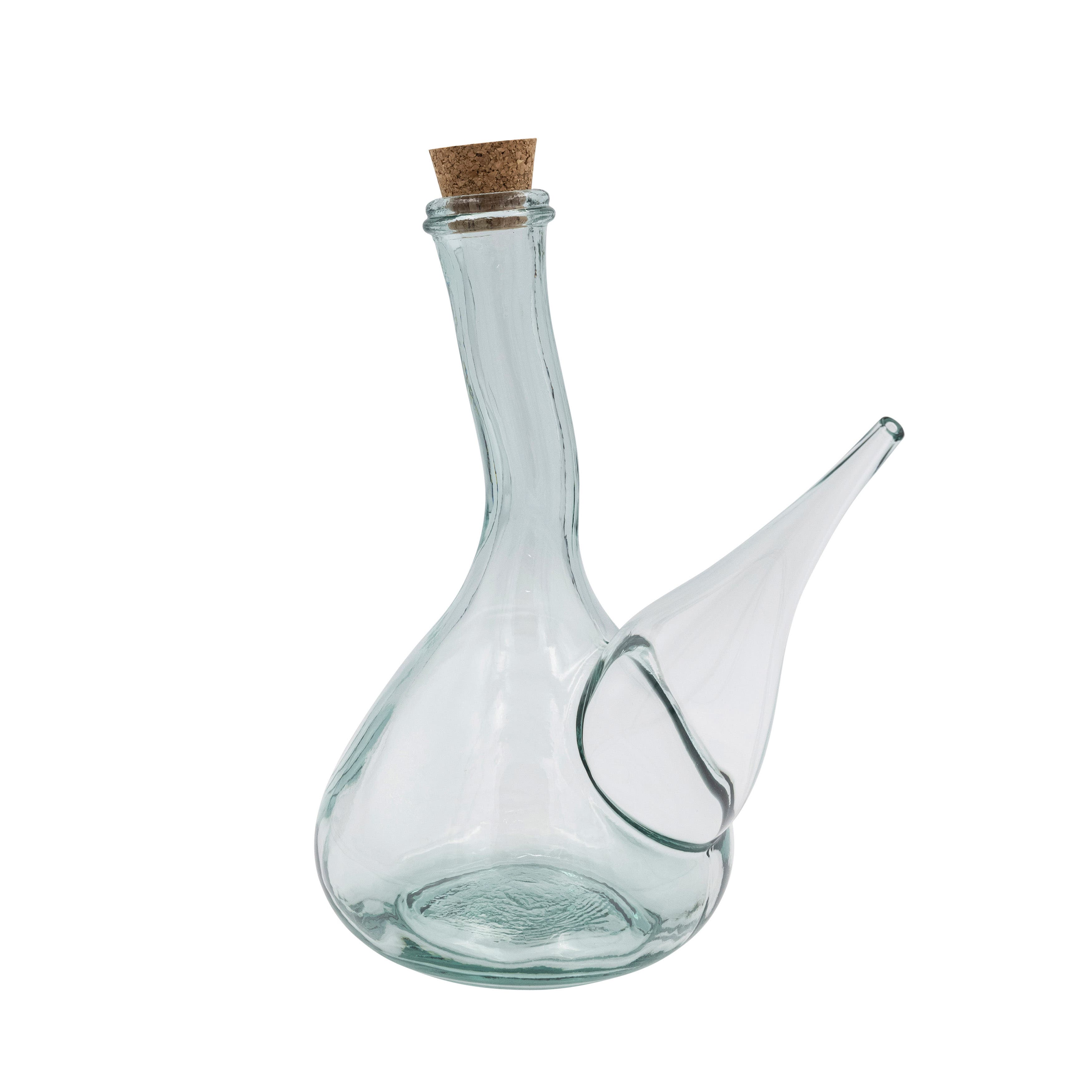 Storied Home Large Reclaimed Traditional Glass Wine Pitcher With Cork ...