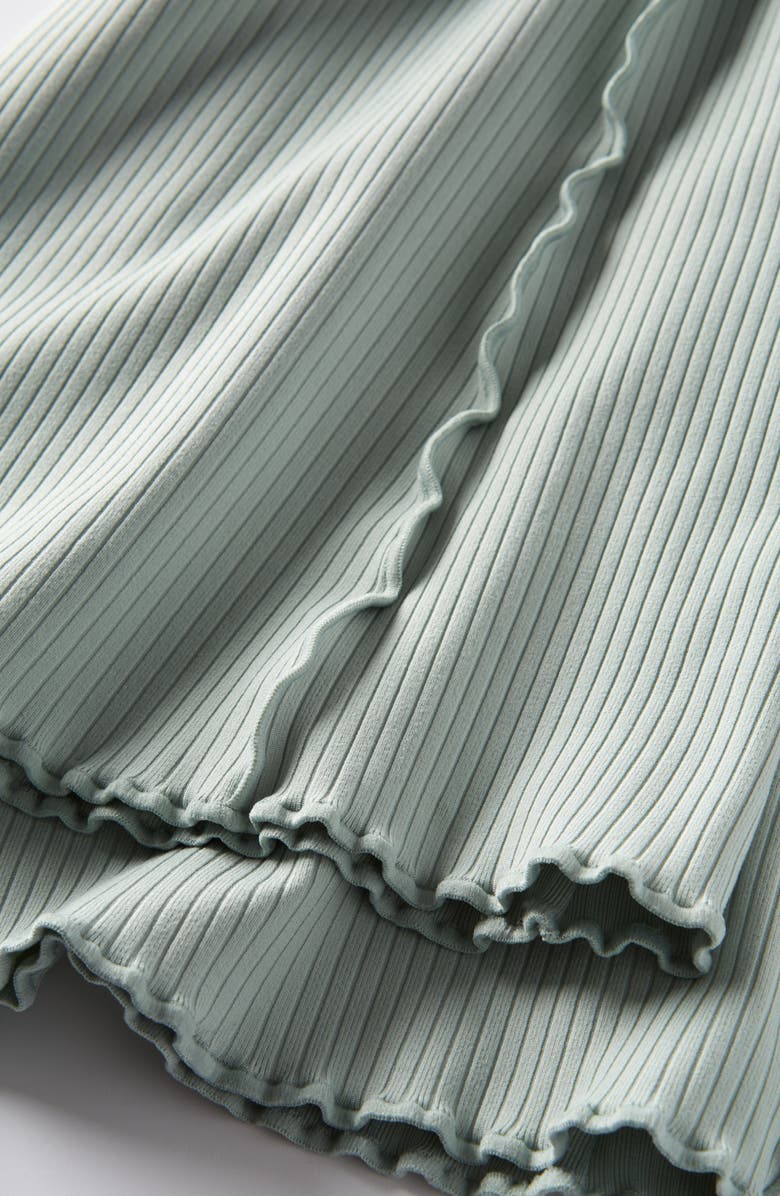 Zella Girl Kids' All In Ribbed High Waist Flare Leggings | Nordstromrack