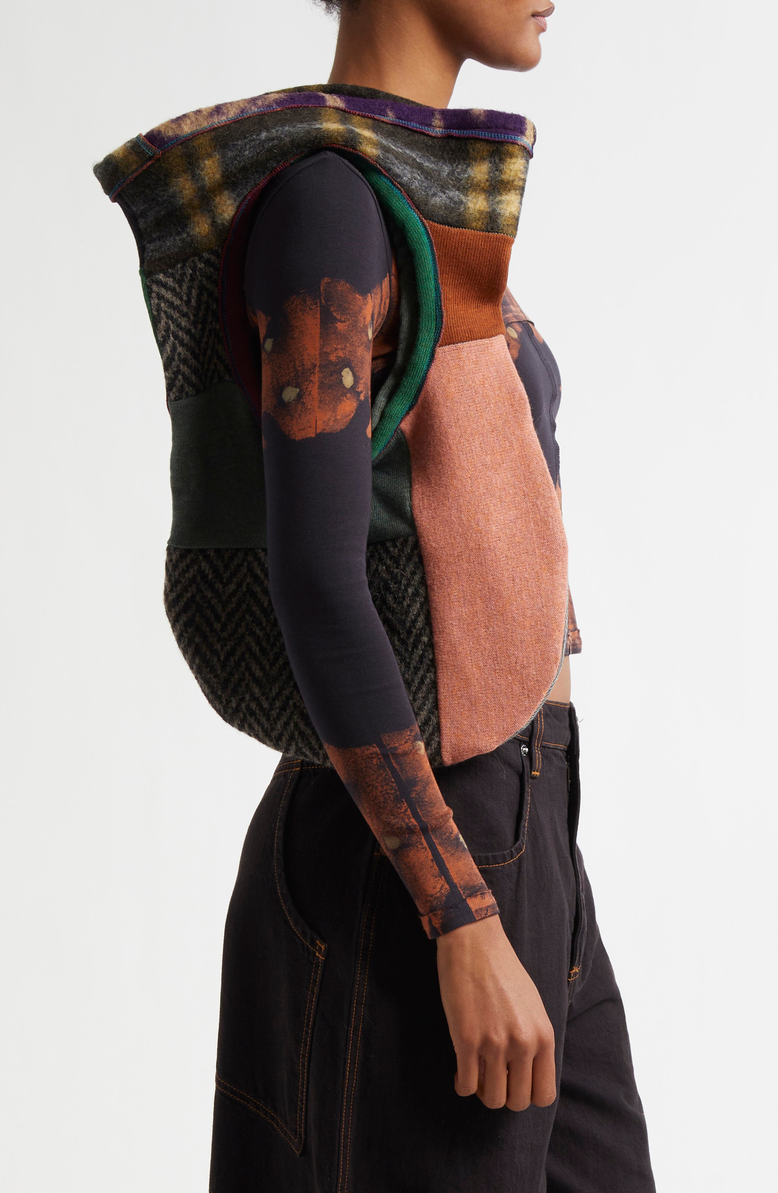 SC103 Mini System Wool Patchwork Tote | Nordstrom