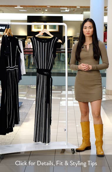 Misook Modern Fit Sleeveless Rib Knit Dress | Nordstrom