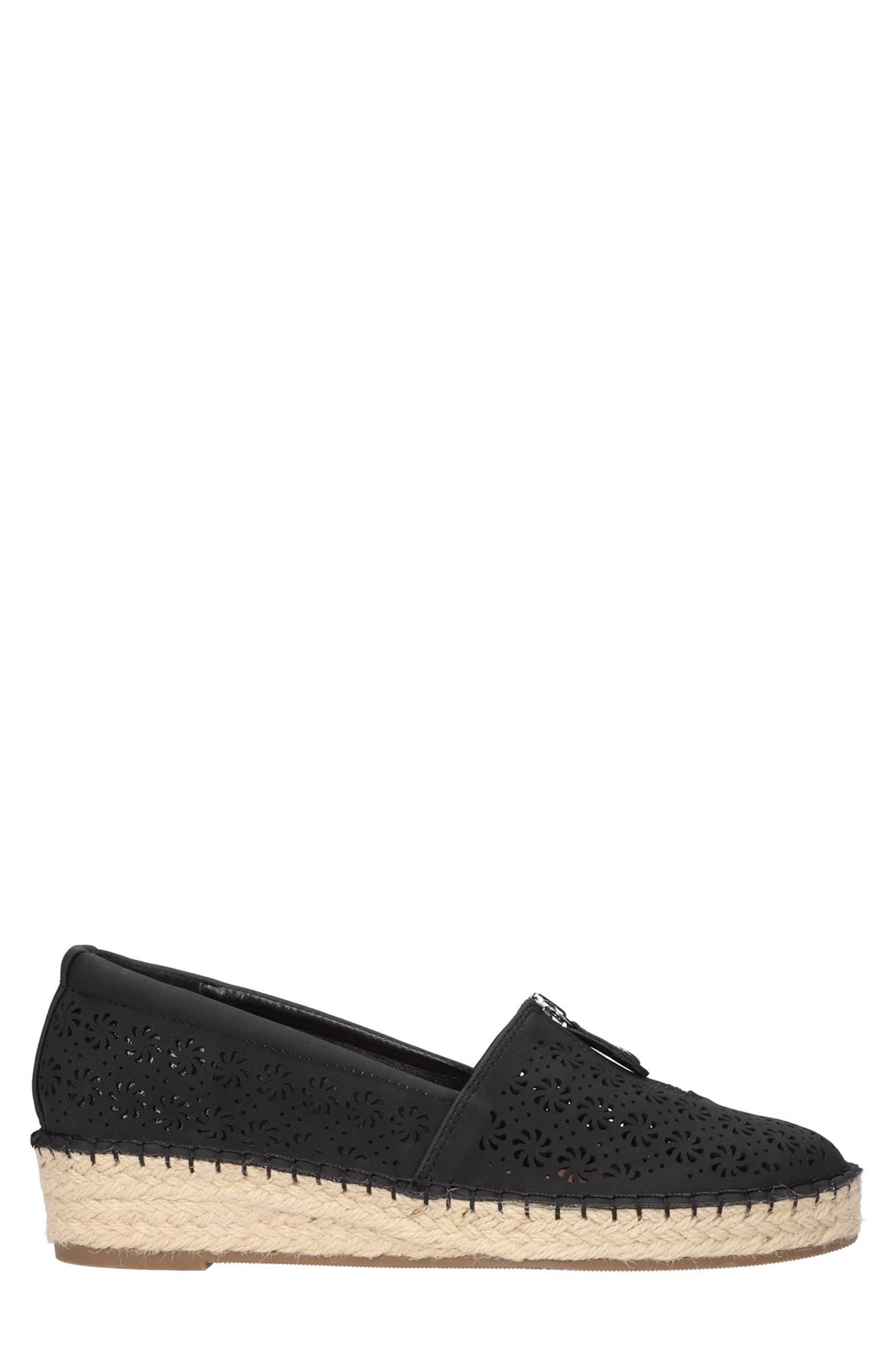 EASY STREET Zenon Laser-Etched Faux Suede Espadrille Slip-On Sneaker ...