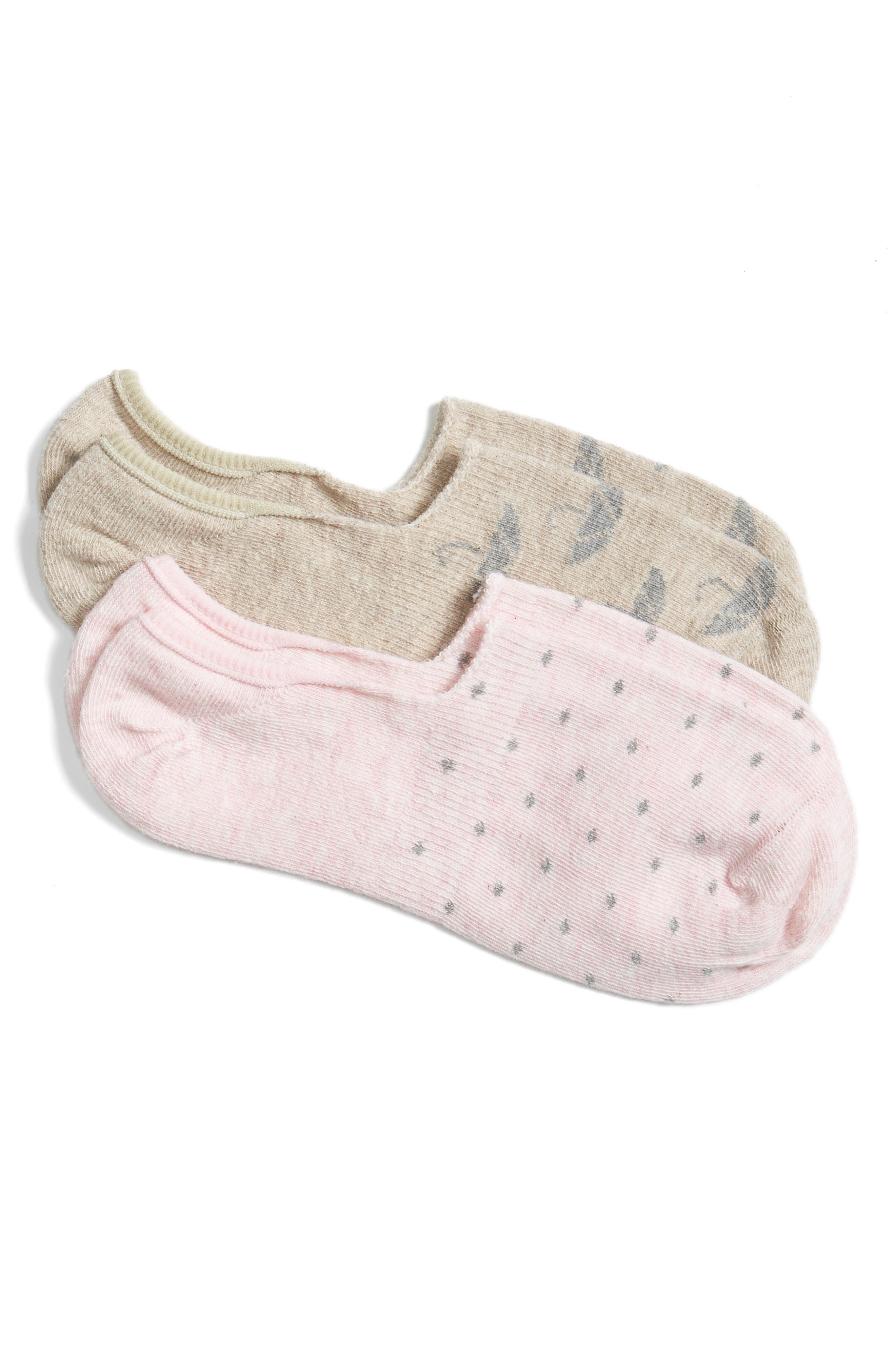 Lemon 2-Pack Rainy Day Dot Liner Socks | Nordstrom