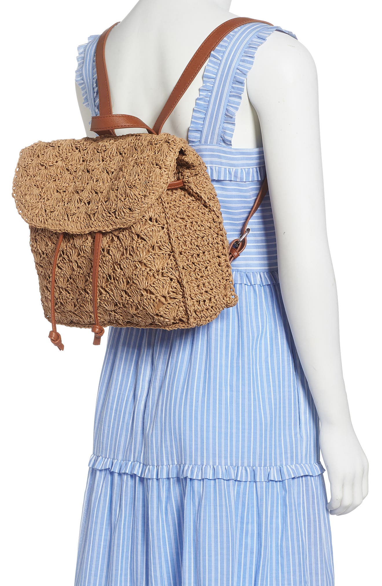 Nordstrom Ravi Straw Backpack | Nordstromrack