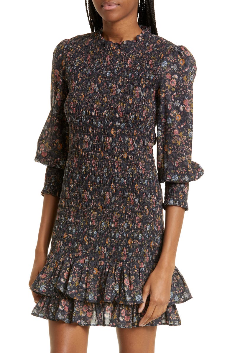 Veronica Beard Farha Print Ruffle Dress | Nordstromrack