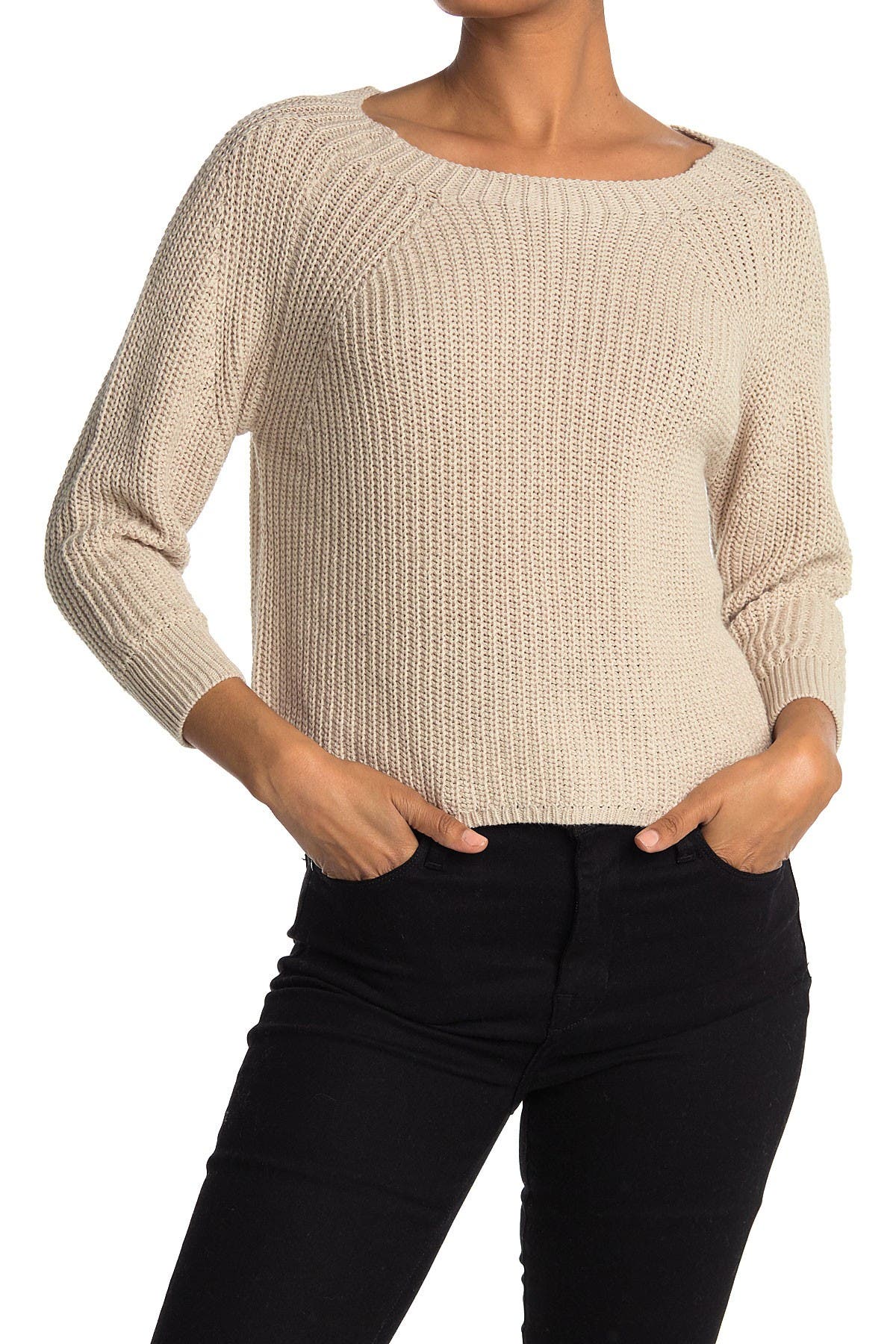 360 CASHMERE Everlyn Rib Sweater | Nordstromrack