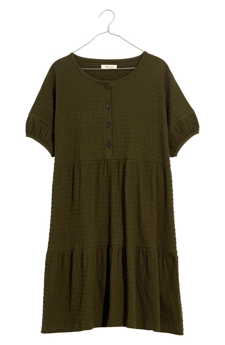 Madewell Resourced Crinkle Knit Tiered Dress | Nordstromrack